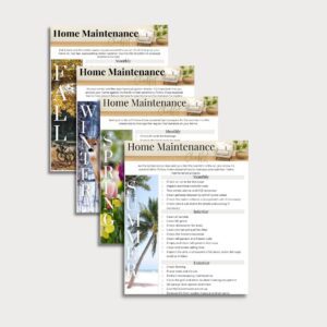Home Maintenance Checklist